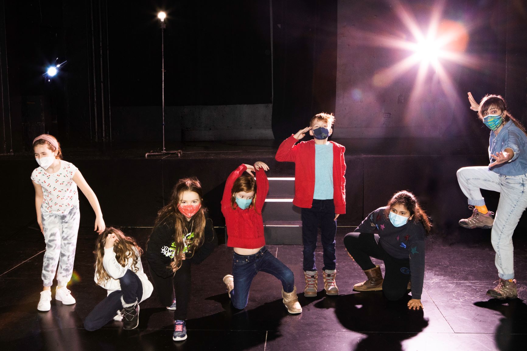 Kids Acting On Stage